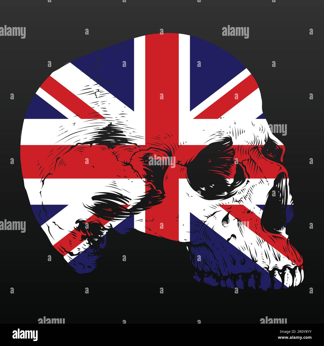 United kingdom skull of terror artwork Stock Vector Image & Art - Alamy