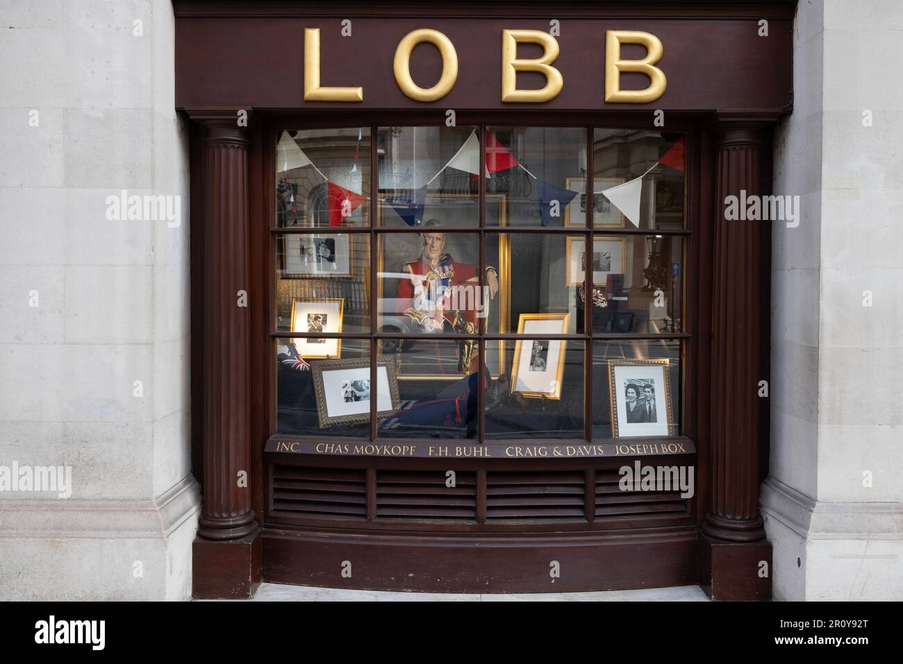 King Charles III window display at John Lobb bespoke shoemakers ...