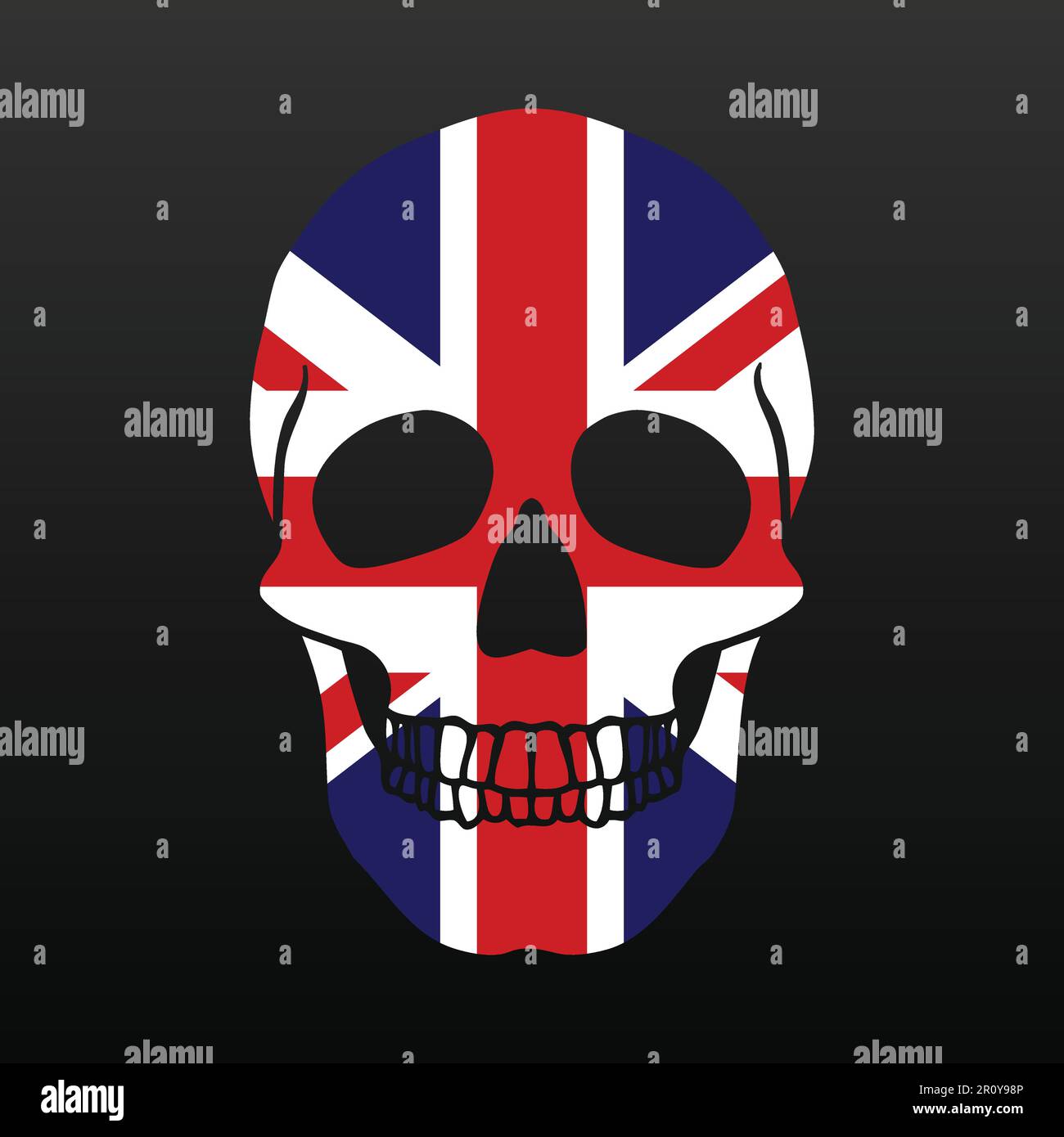 United kingdom skull of terror artwork Stock Vector Image & Art - Alamy