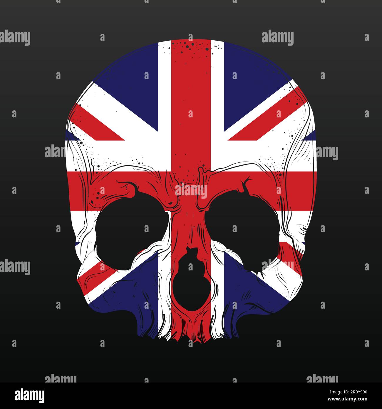 United kingdom skull of terror artwork Stock Vector Image & Art - Alamy