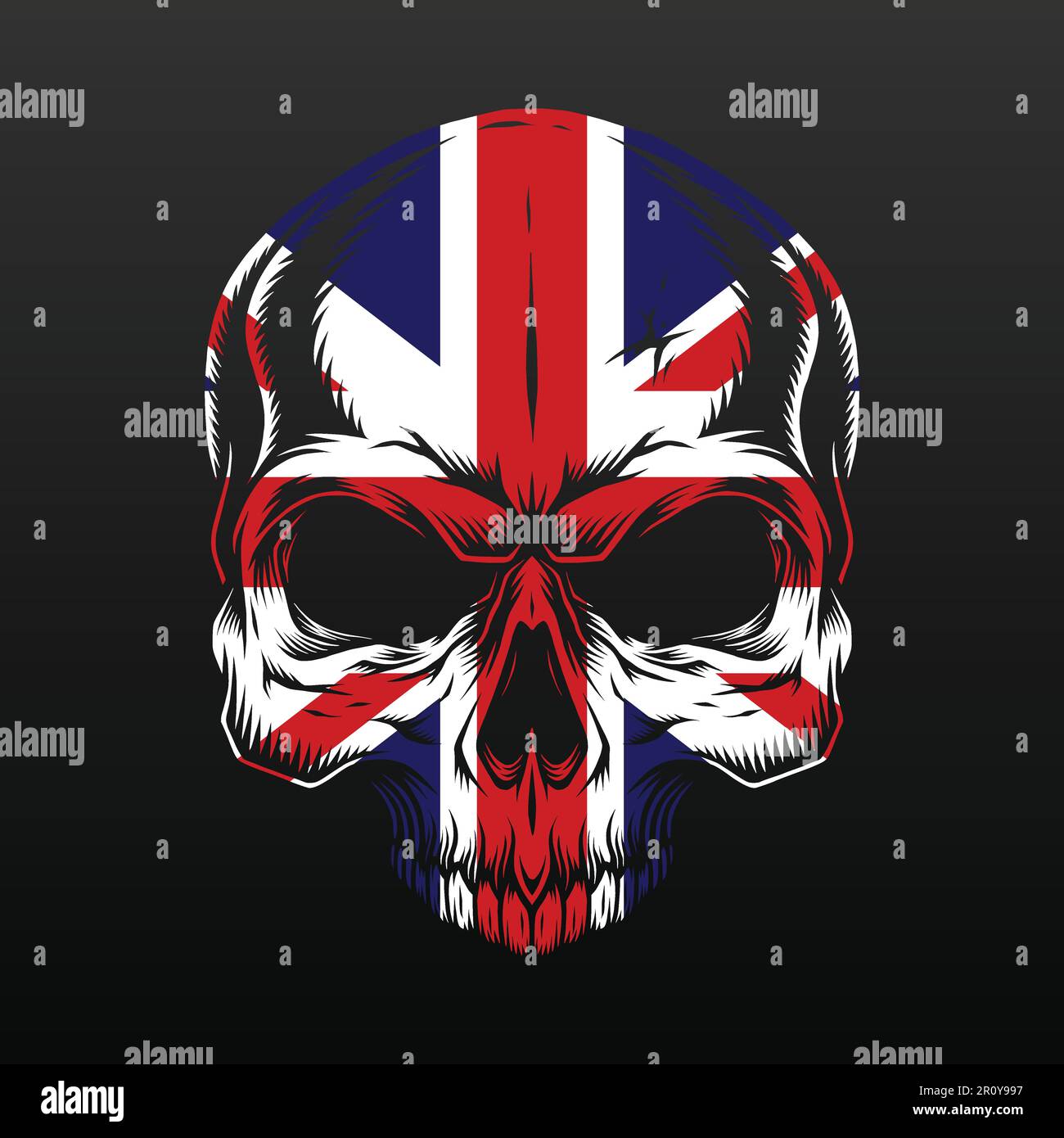 United kingdom skull of terror artwork Stock Vector Image & Art - Alamy