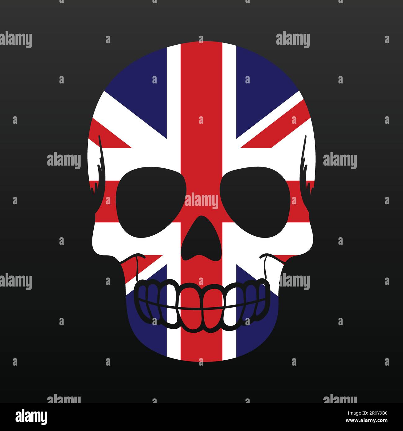United kingdom skull of terror artwork Stock Vector Image & Art - Alamy