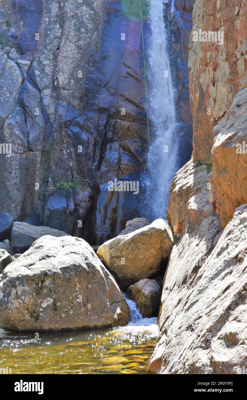 sa spendula waterfalls, Villacidro, Sardinia Stock Photo - Alamy