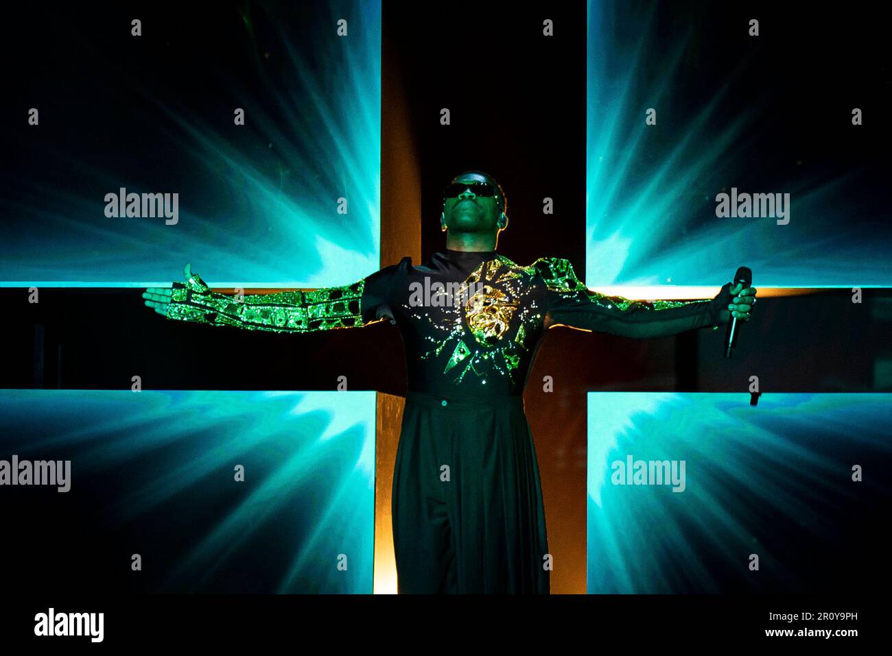 Tvorchi of Ukraine performs during dress rehearsals at the Eurovision ...