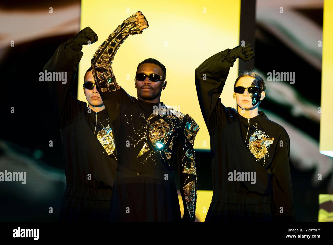 Tvorchi of Ukraine performs during dress rehearsals at the Eurovision ...