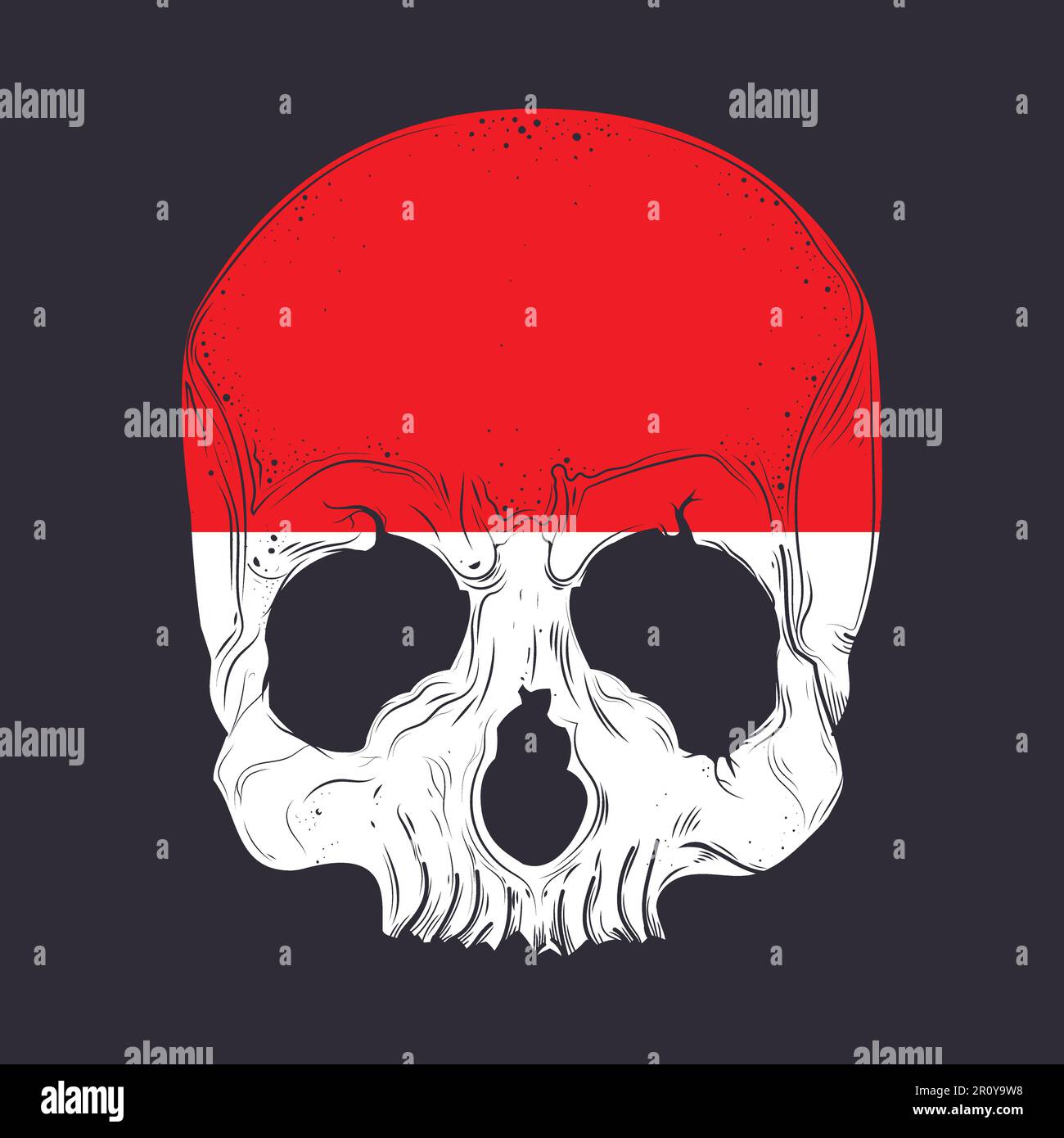 Indonesia skull of terror artwork Stock Vector Image & Art - Alamy