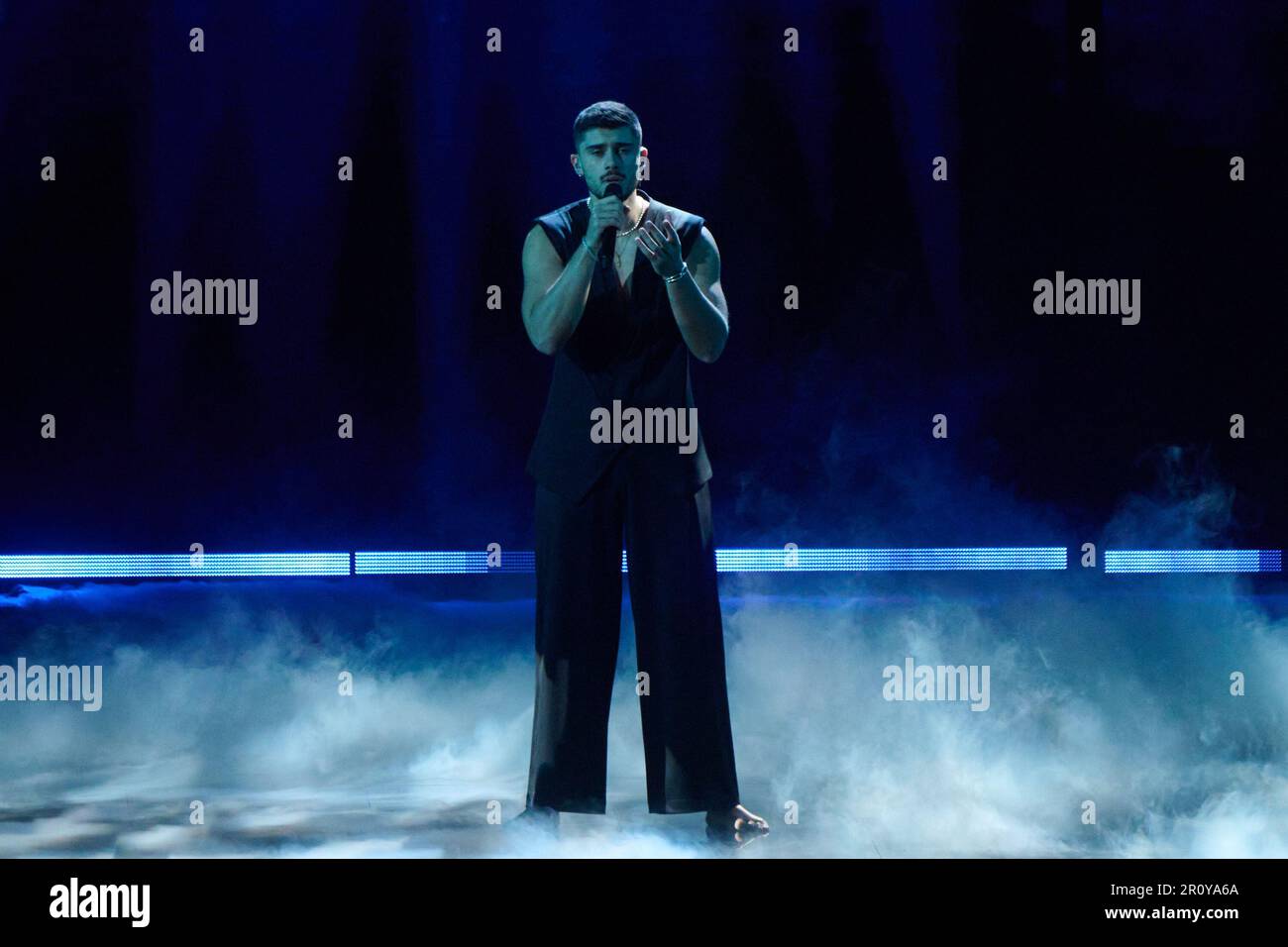 Liverpool, UK . 10 May, 2023 . Andrew Lambrou representing Cyprus ...