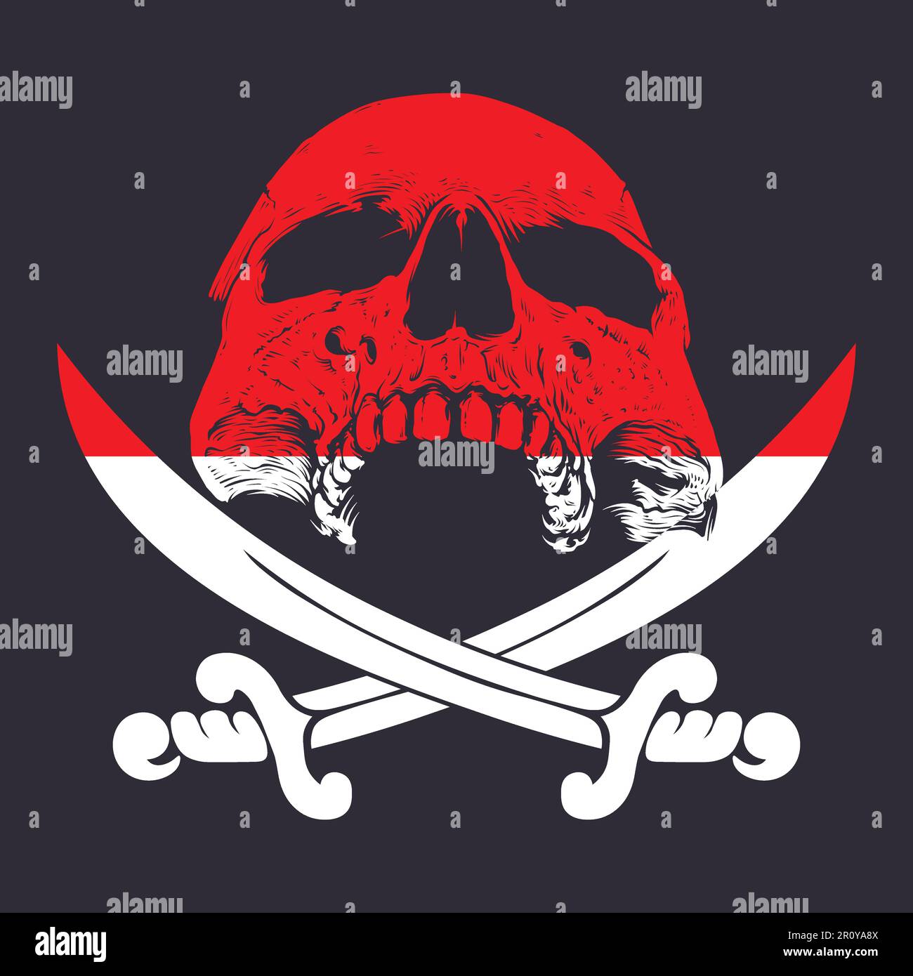 Indonesia skull Stock Vector Images - Alamy