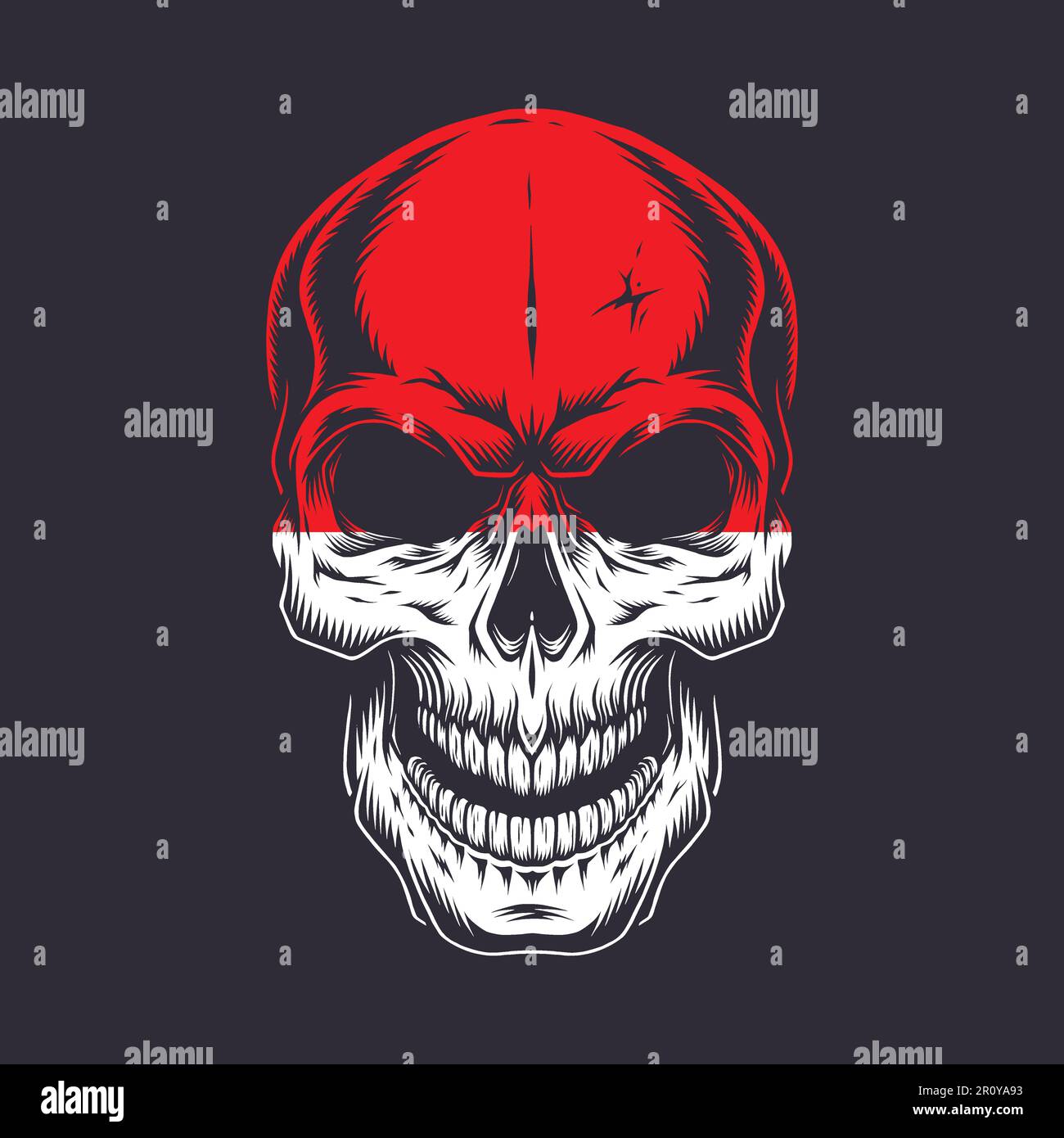 Indonesia skull of terror artwork Stock Vector Image & Art - Alamy