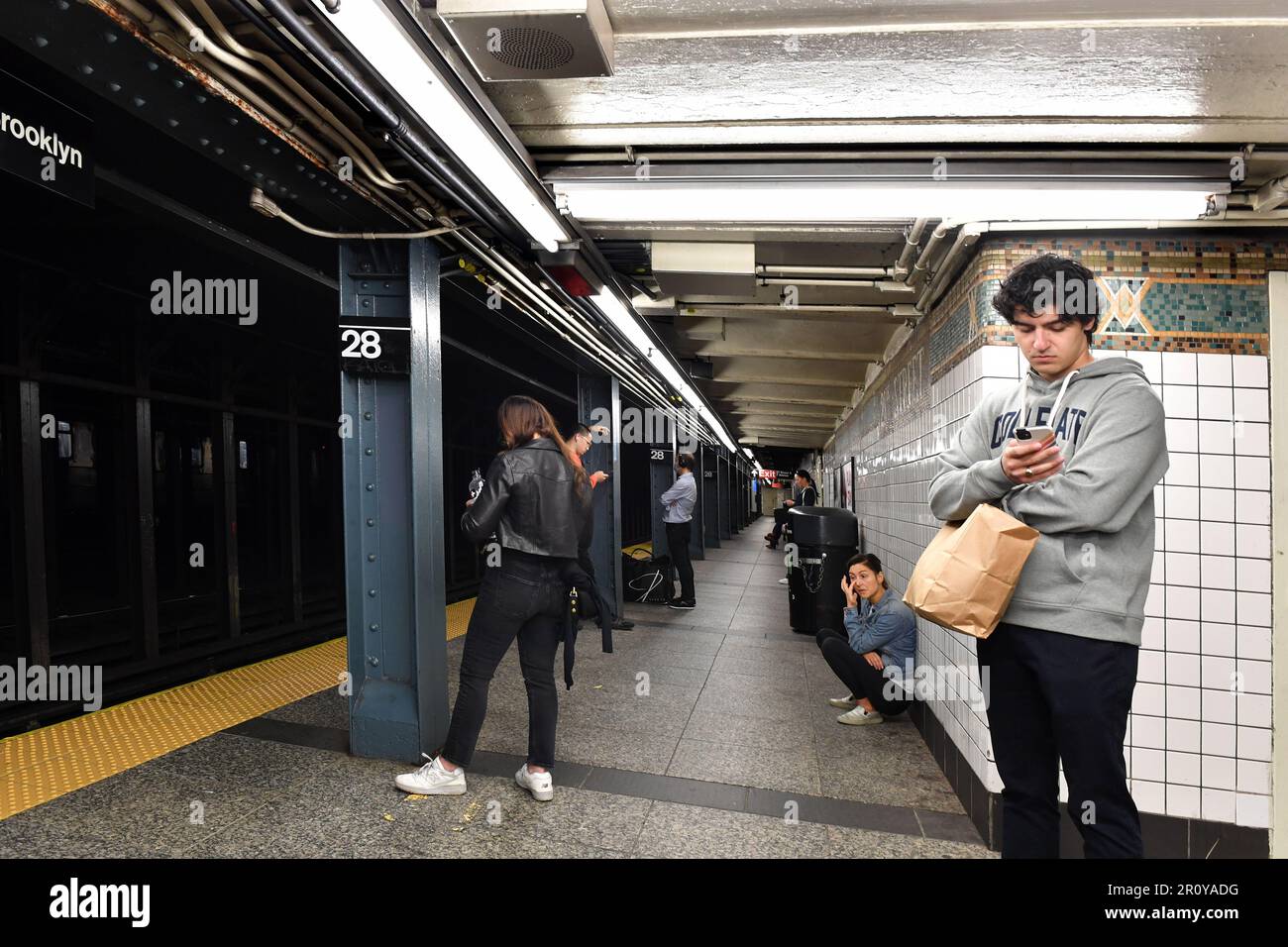 Subway - Street Scene New York City - USA Stock Photo - Alamy