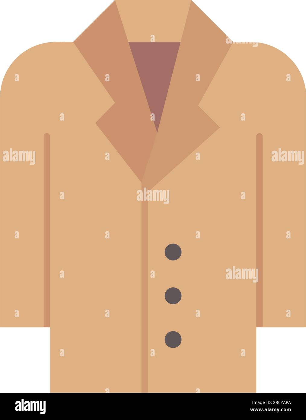 Coat icon vector image. Suitable for mobile apps, web apps and print ...