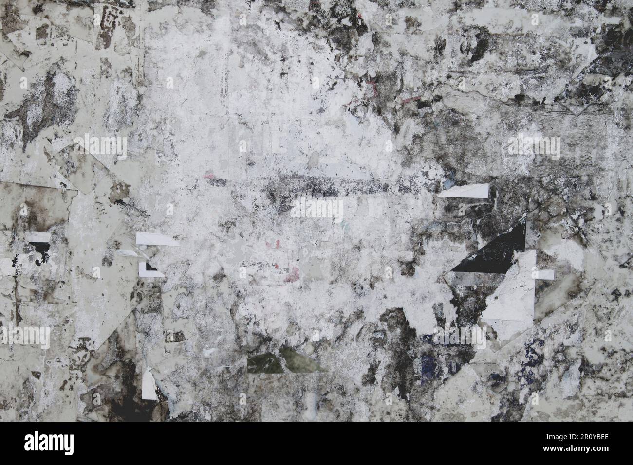 Scraps of torn paper in old bulletin board, grunge background Stock ...