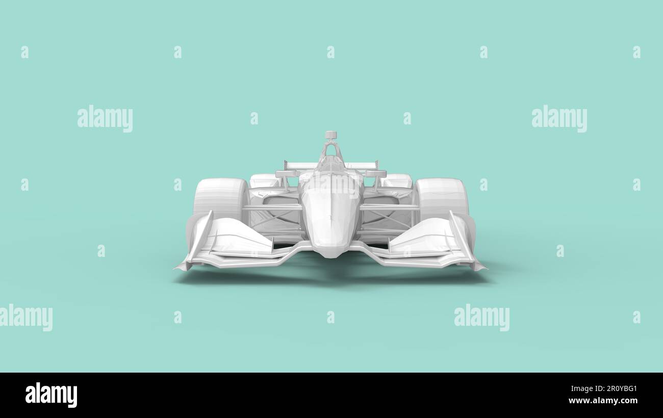 3D rendering of a motorsports race car blank computer generated model ...