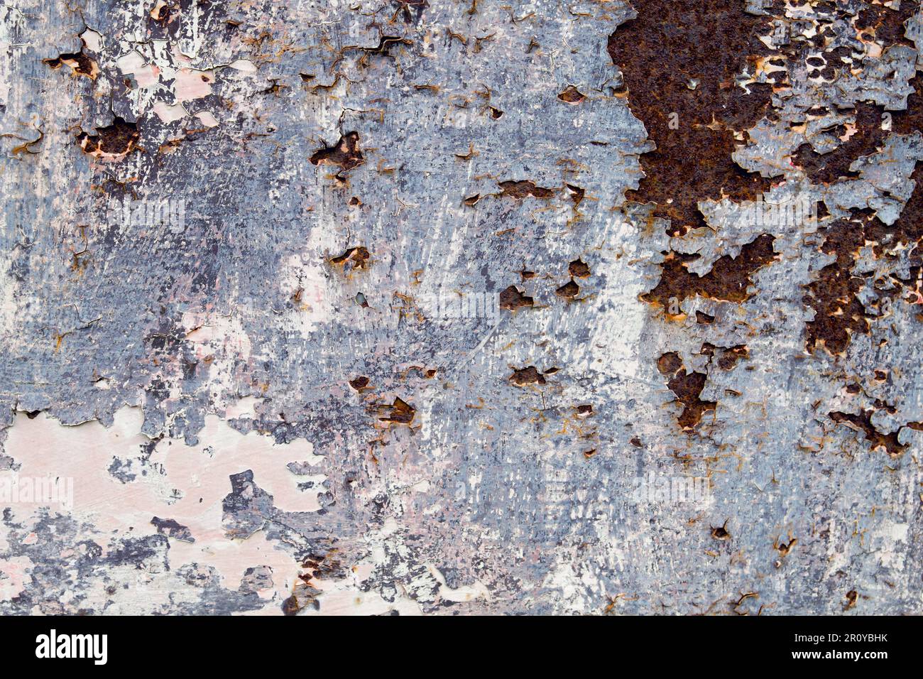 Texture of worn out paint on old rusty sheet Stock Photo - Alamy