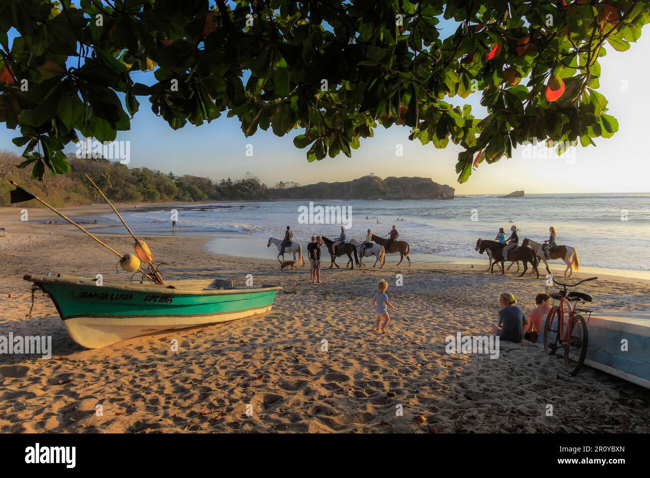 Fishing boat & sunset horse riding group at this hip surf beach & yoga ...