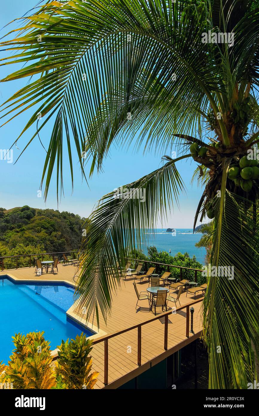 Hotel Guanamar ocean-front deck & pool with scenic view of lovely Playa ...