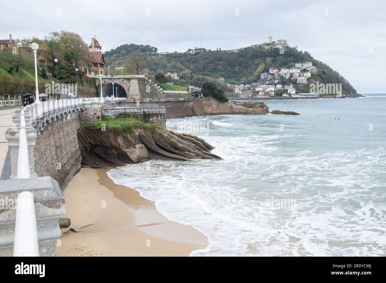 View along San Sebastián Promenade towards Loretopeko tunela and the ...