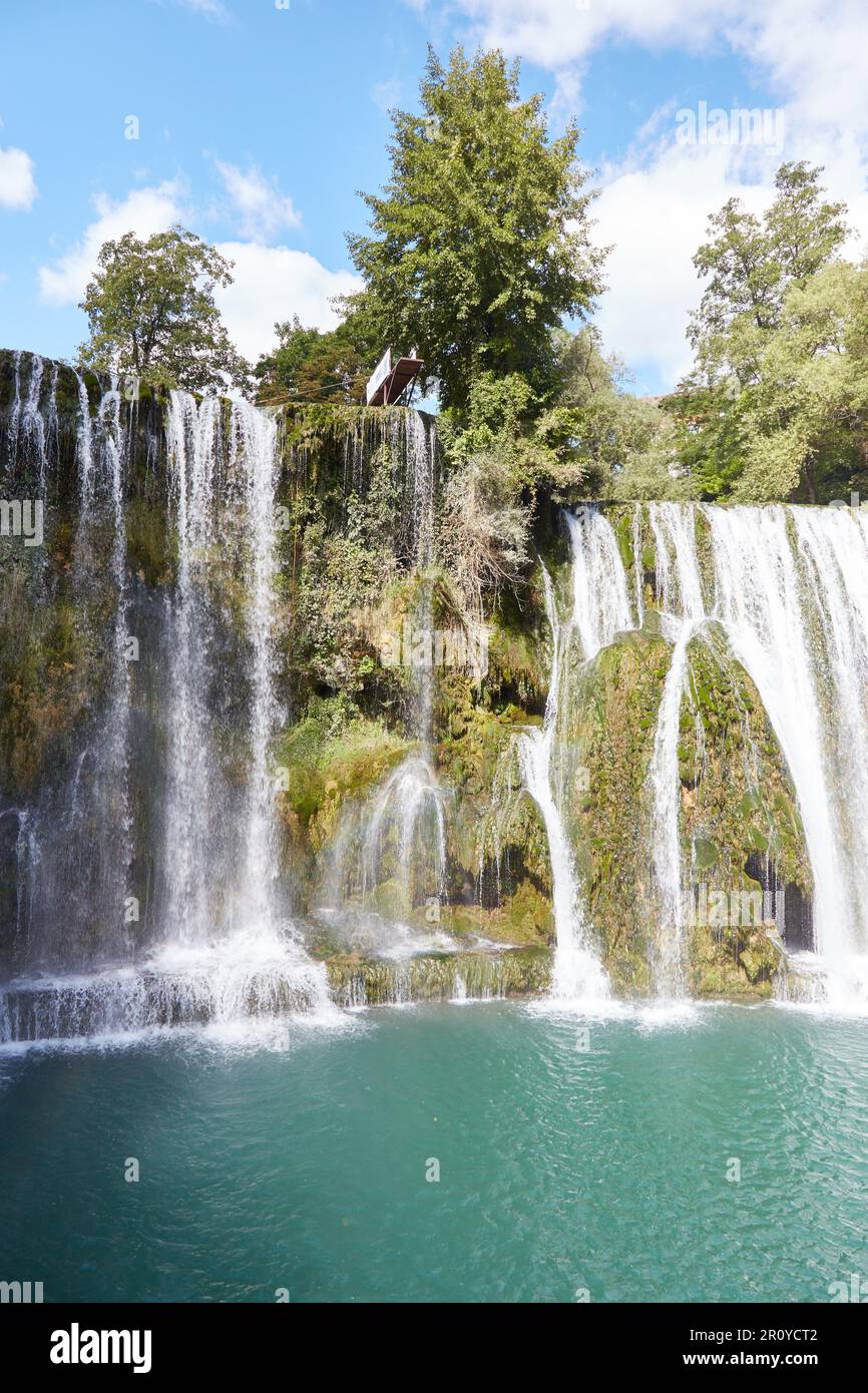 Pliva river waterfall castle hi-res stock photography and images - Alamy