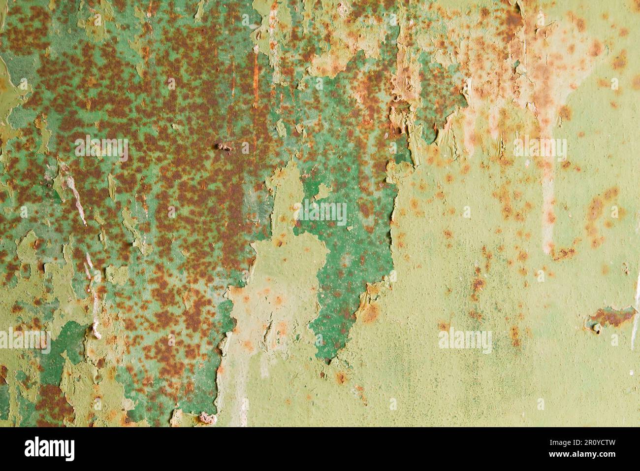 Old green painted metal sheet grunge texture Stock Photo - Alamy