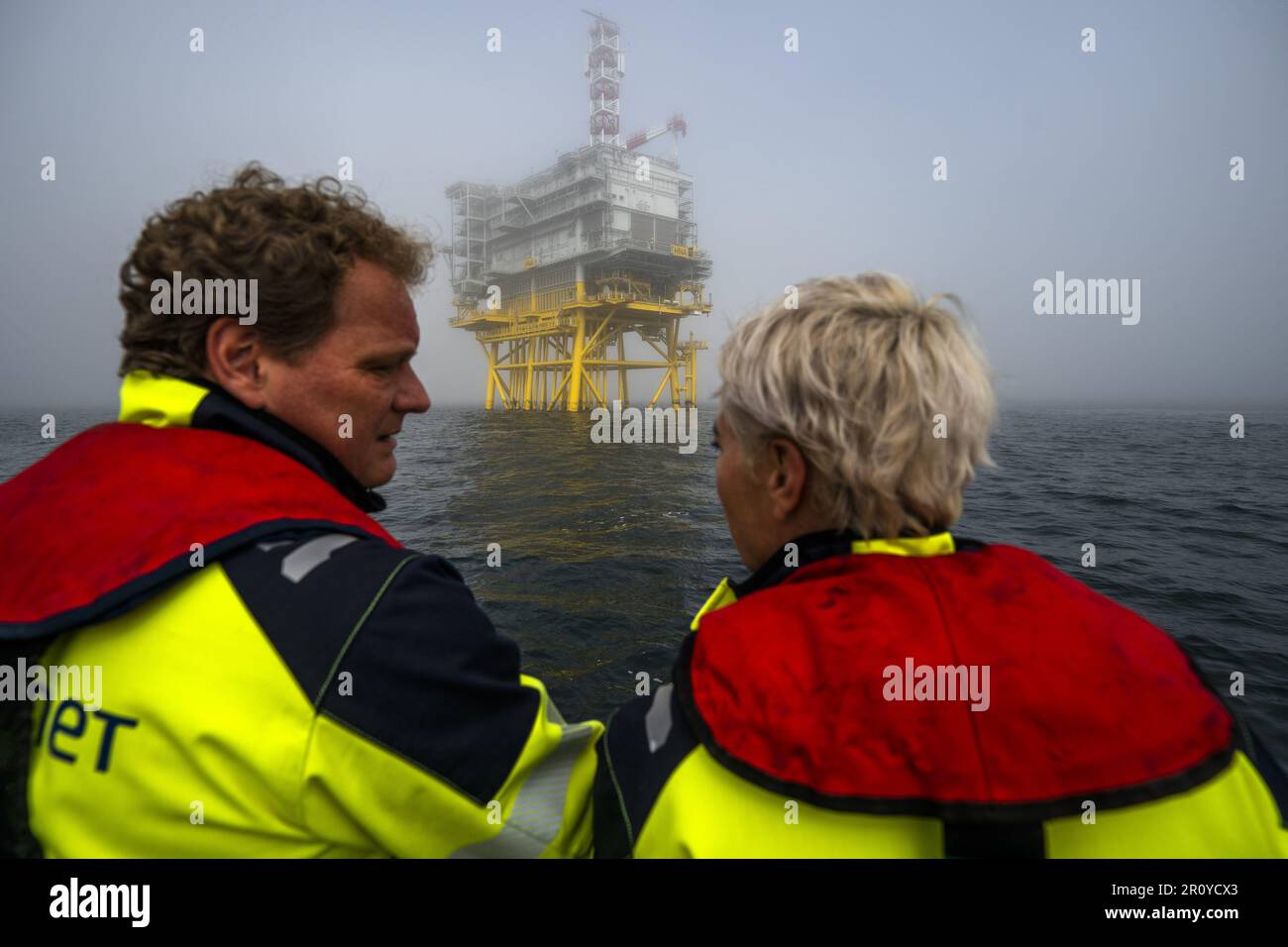 NORTH SEA - 10/05/2023, Substation (socket) for offshore wind farms ...