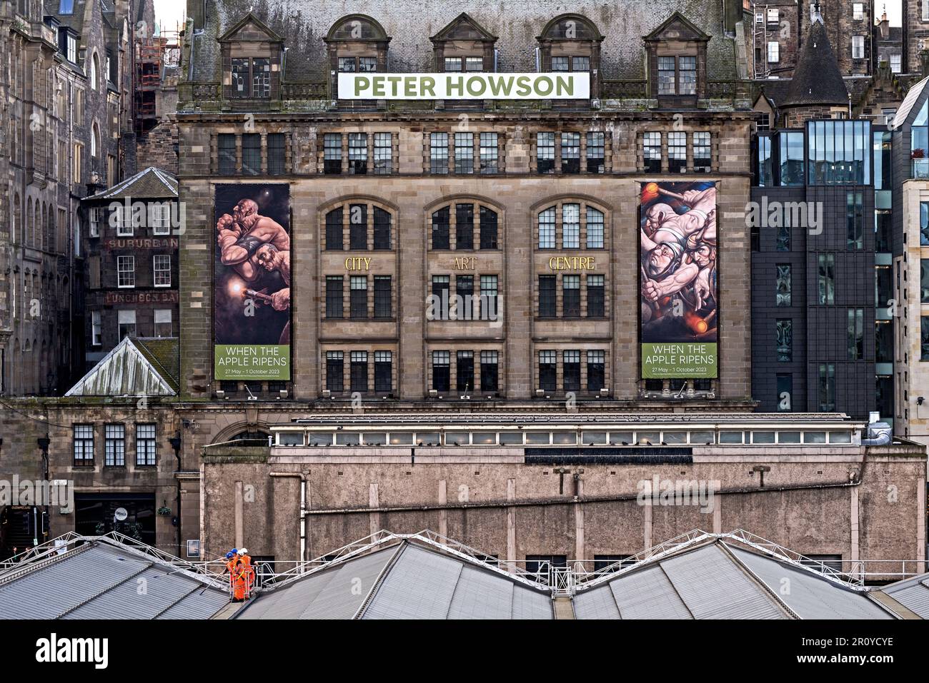 Banners for the Peter Howson exhibition, "When the Apple Rippens", on ...