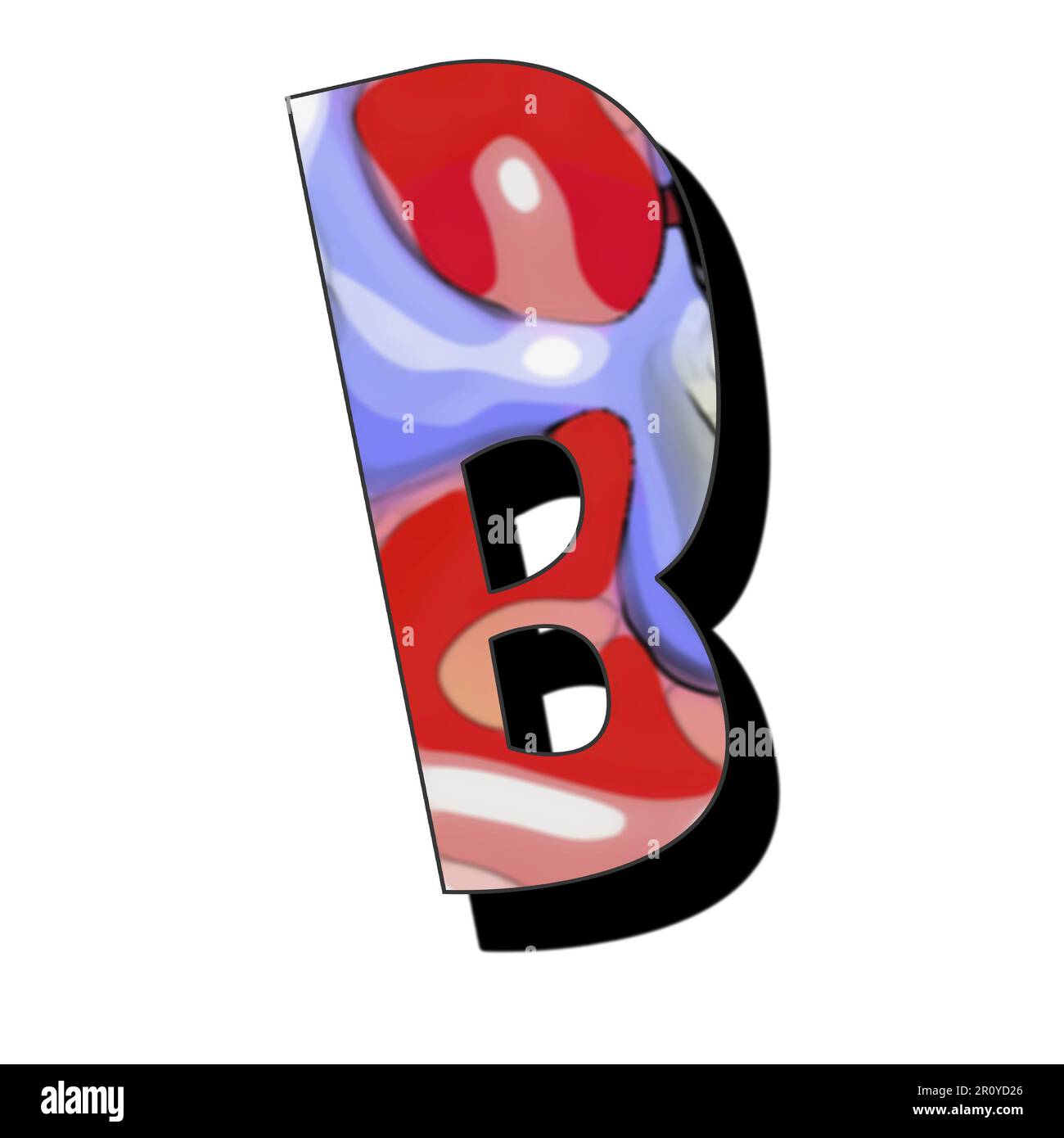 majuscule B graffiti Stock Photo - Alamy