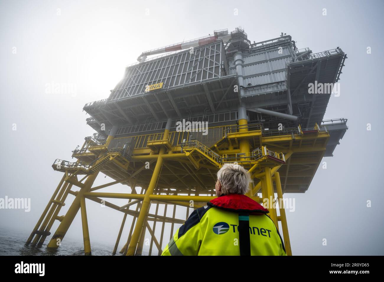 NORTH SEA - 10/05/2023, Substation (socket) for offshore wind farms ...