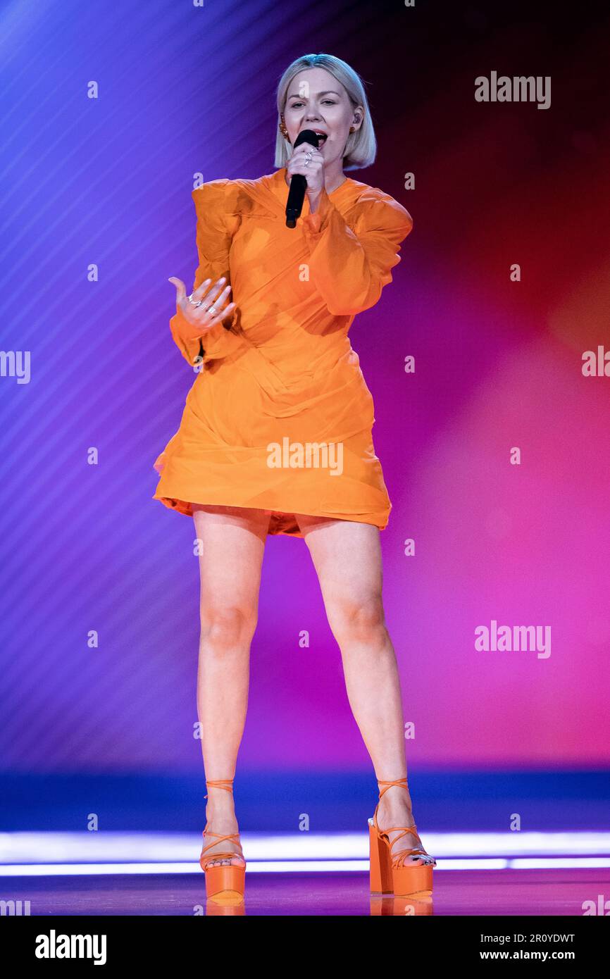 Monika Linkyte of Lithuania performs during dress rehearsals for the ...