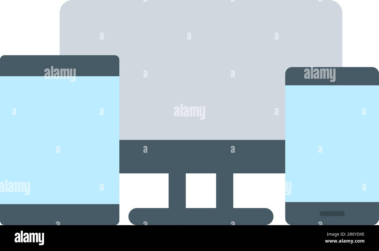 Devices icon vector image. Suitable for mobile apps, web apps and print ...