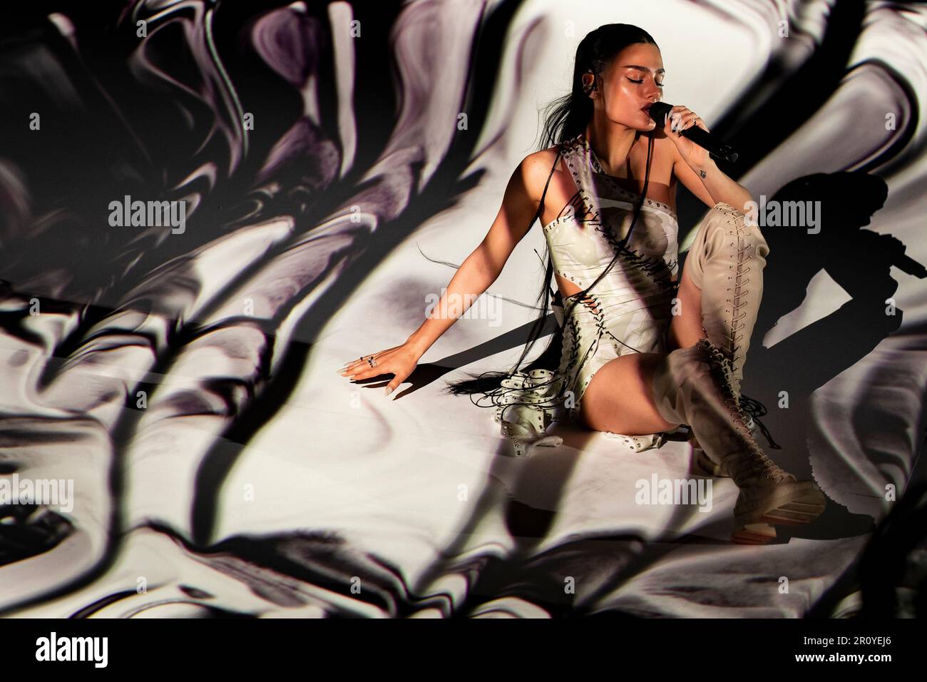 Elen Yeremyan AKA Brunette of Armenia performs during dress rehearsals ...