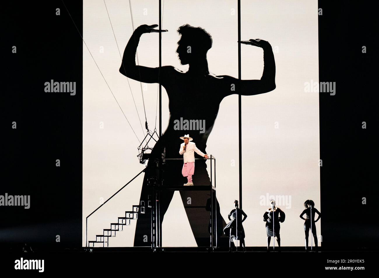 Gustaph of Belgium performs during dress rehearsals for the second semi ...