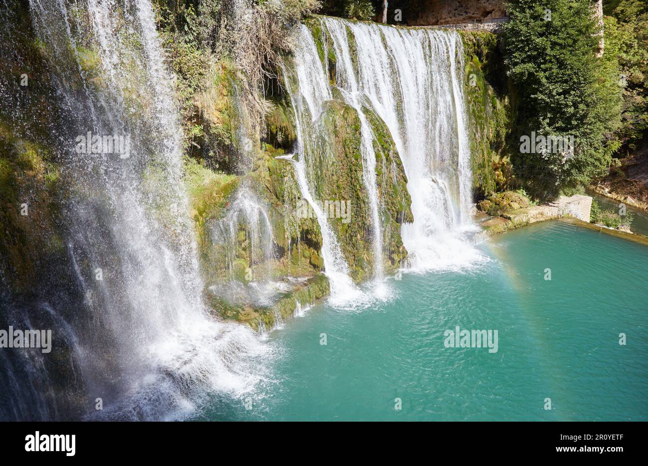 Pliva river waterfall castle hi-res stock photography and images - Alamy