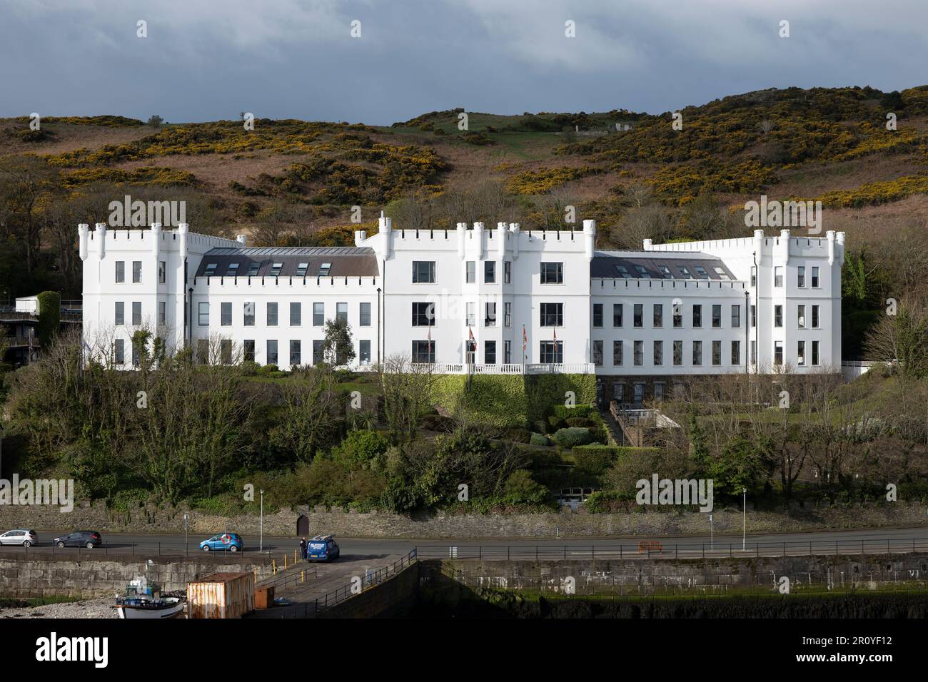 Fort Anne, overlooks the harbour in Douglas on the Isle of Man. A ...