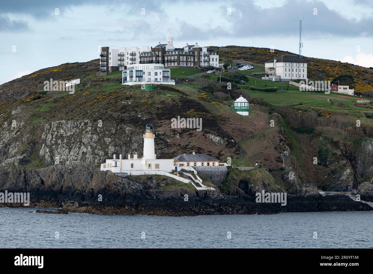 Douglas Head, to the South East of Douglas harbour on the Isle of Man ...