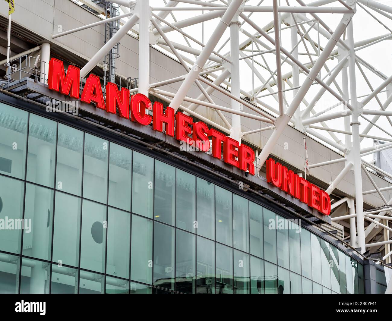 Manchester UK May 2023 Manchester United's football stadium with the ...