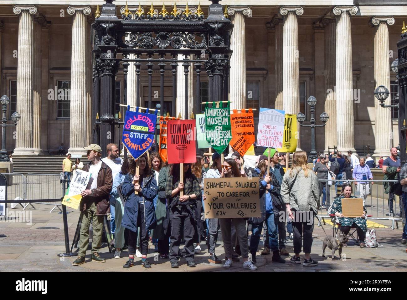 London, UK. 10th May 2023. Prospect Union picket outside the British ...