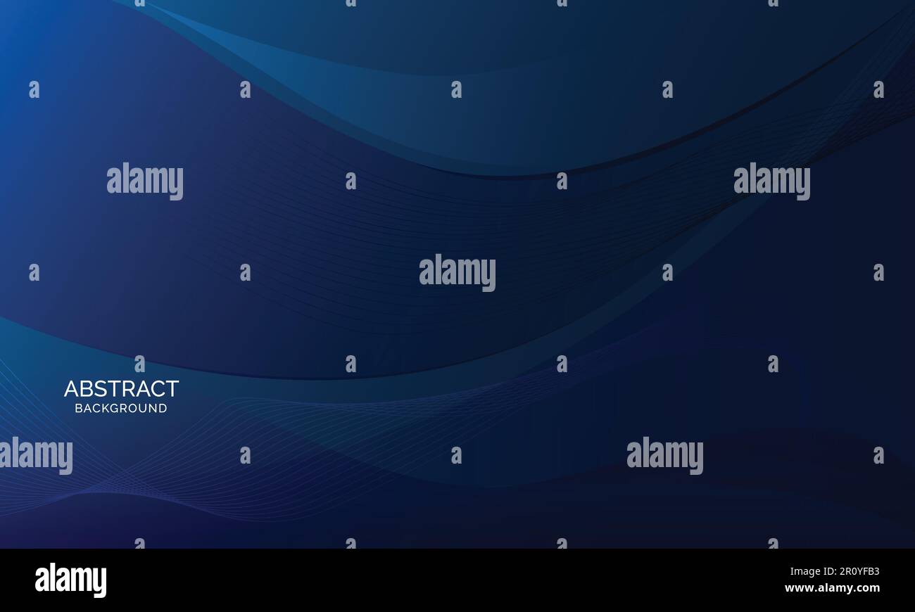 navy blue modern abstract wave background, Blue wave background ...