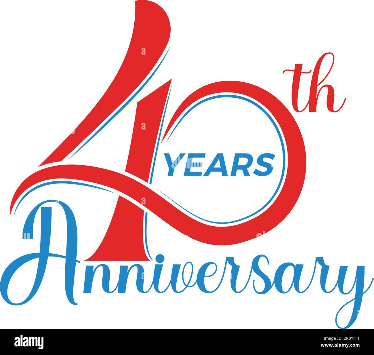 40 years of celebration, 40 years anniversary & calligraphy Stock ...