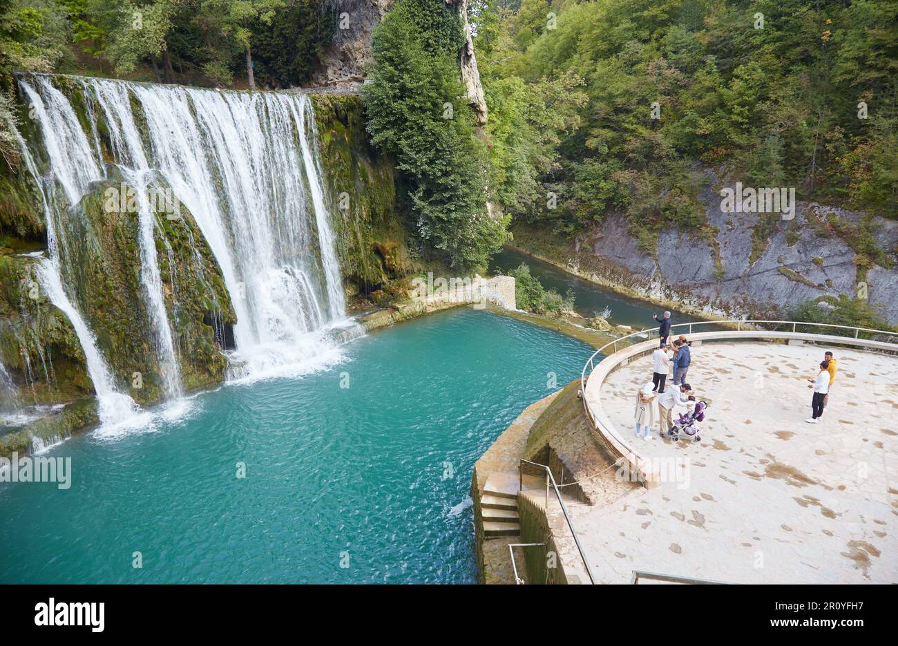 The Gorgeous Pliva Waterfall in Scenic Jajce, Bosnia and Herzegovina ...