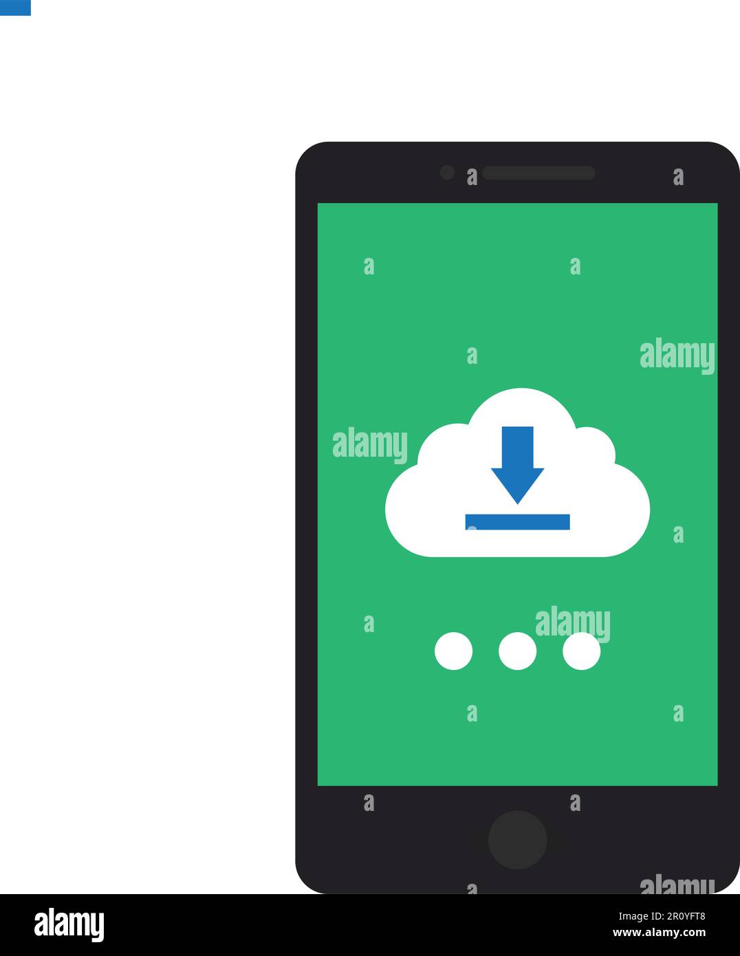 Download To Phone icon vector image. Suitable for mobile apps, web apps ...