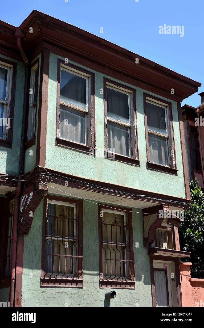 Typical Turkish house, downtown, Bursa, Turkey Stock Photo - Alamy