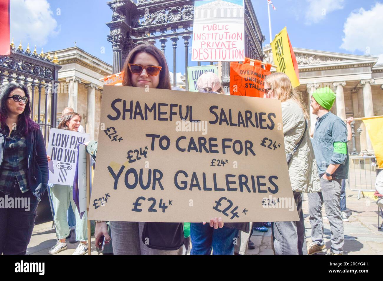 London, England, UK. 10th May, 2023. Prospect Union picket outside the ...