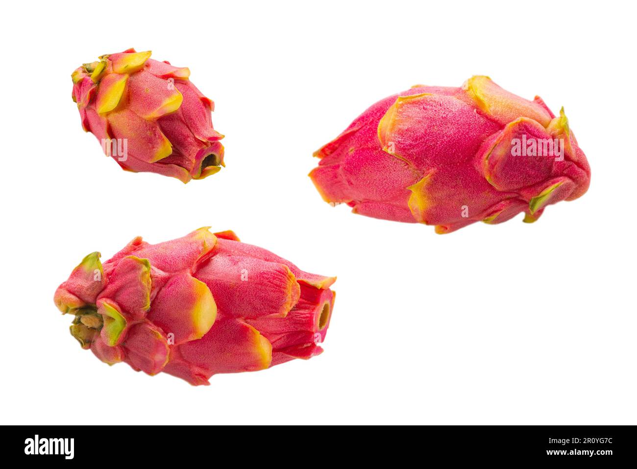 Sweet tasty dragon fruit or pitaya isolated on white background Stock ...