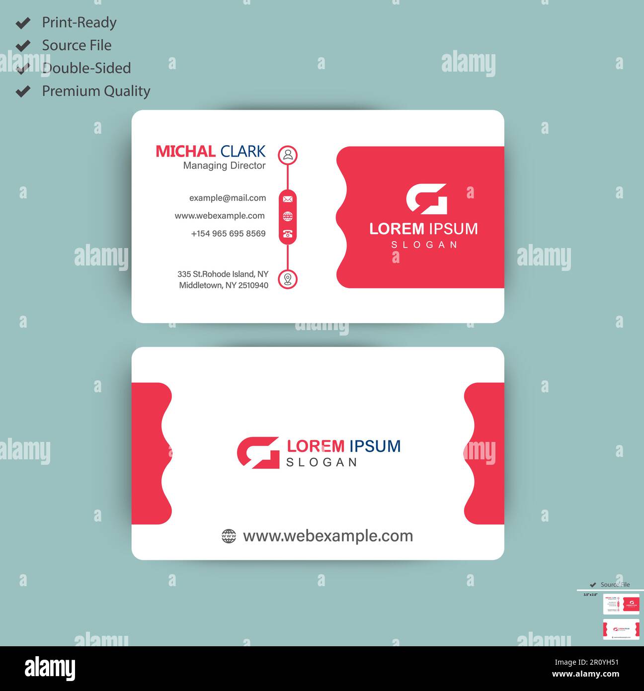 Business card template Modern Business Card, Visiting Card vector eps ...