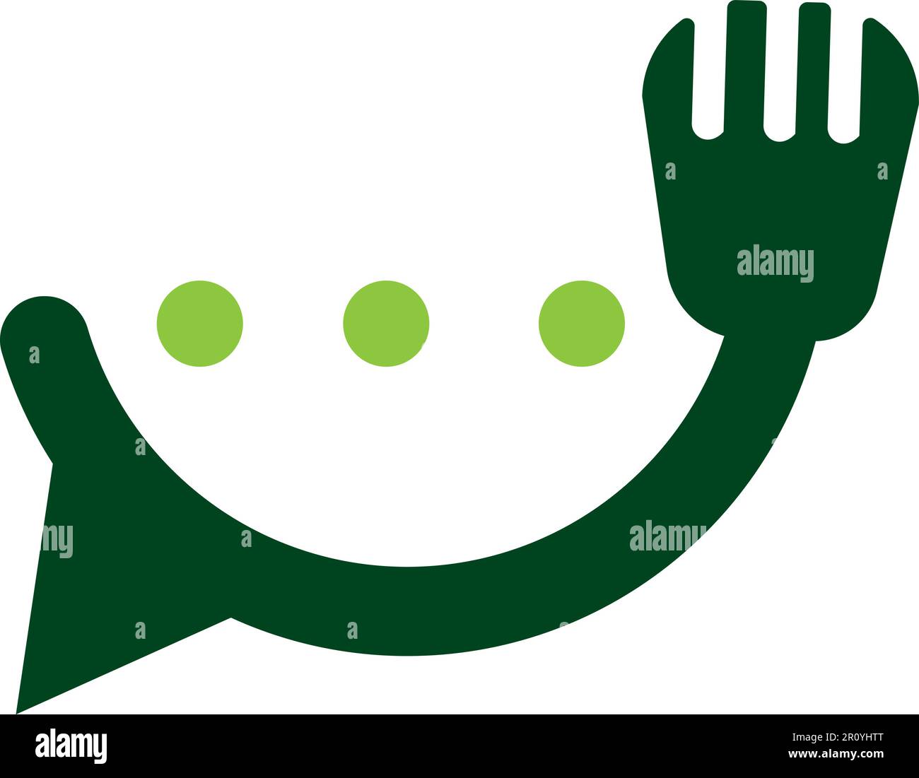 Chat logo form food restaurant icon vector design template food chat ...