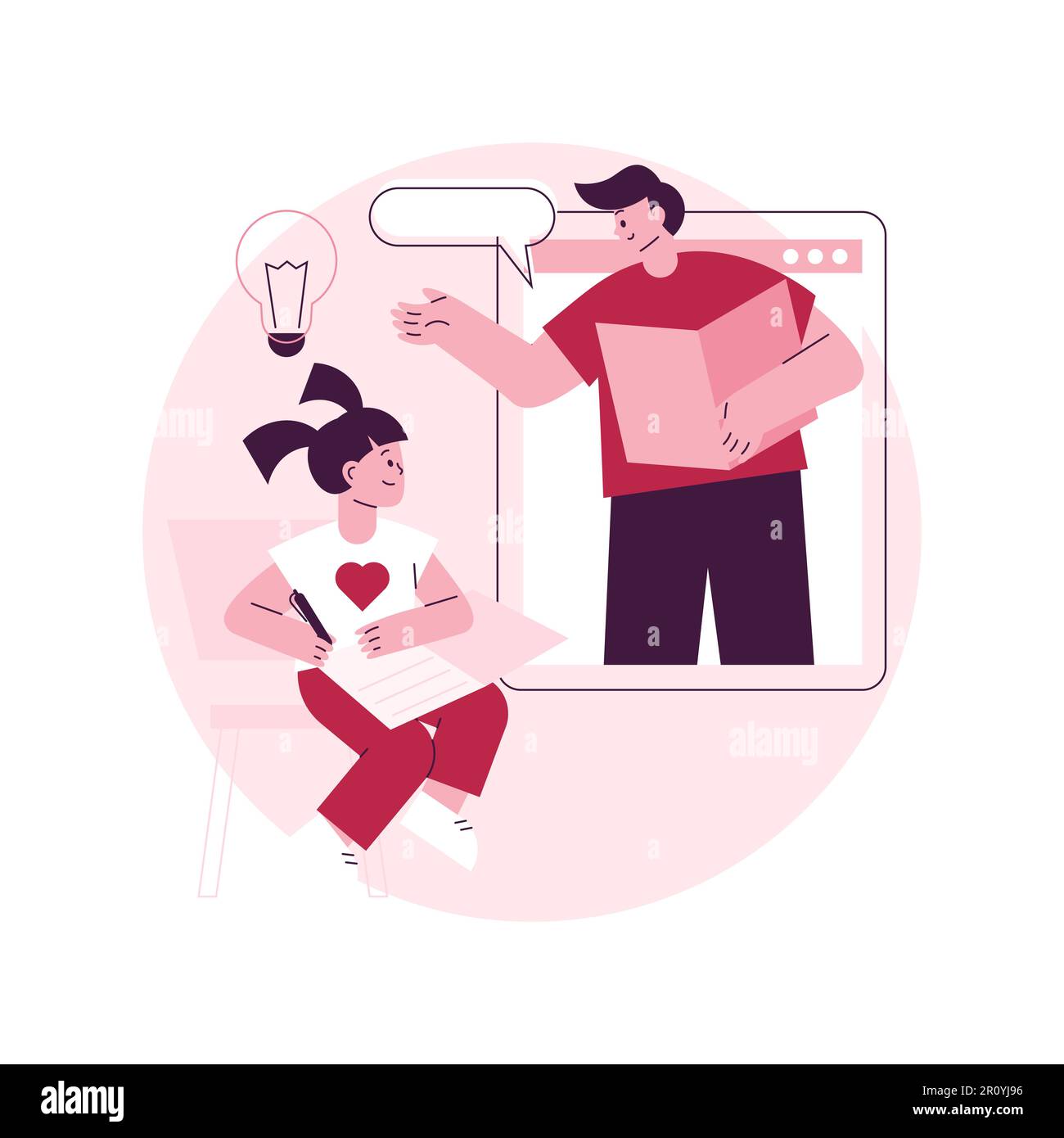 Parents teaching kids Stock Vector Images - Alamy