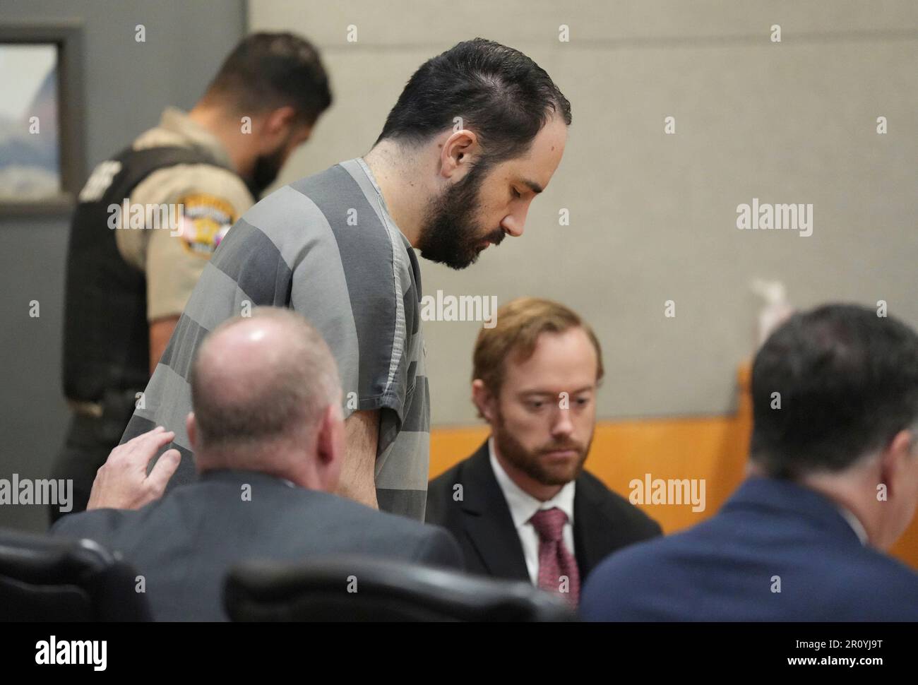 Daniel Perry enters the courtroom at the Blackwell-Thurman Criminal ...