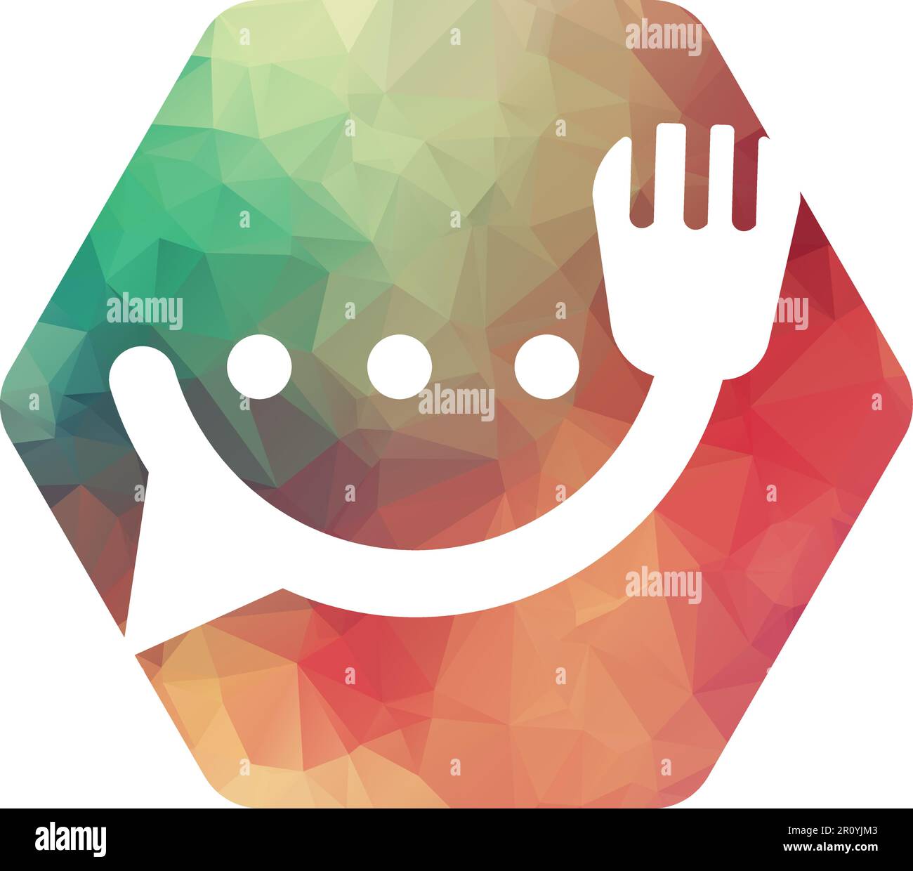 Chat logo form food restaurant icon vector design template food chat ...