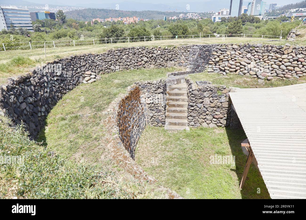 The Circular Pyramid of Cuicuilco to the South of Mexico City Predates ...