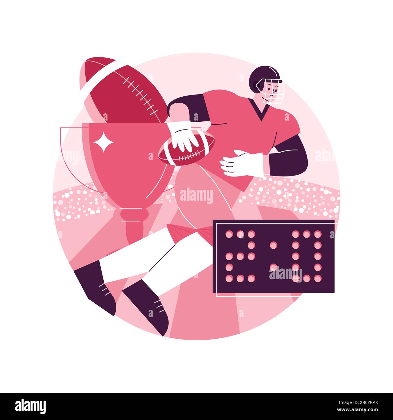 American football abstract concept vector illustration. Team sport ...